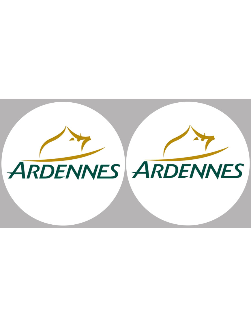 Département Ardennes 08 - 2 autocollants logo - Sticker/autocollant
