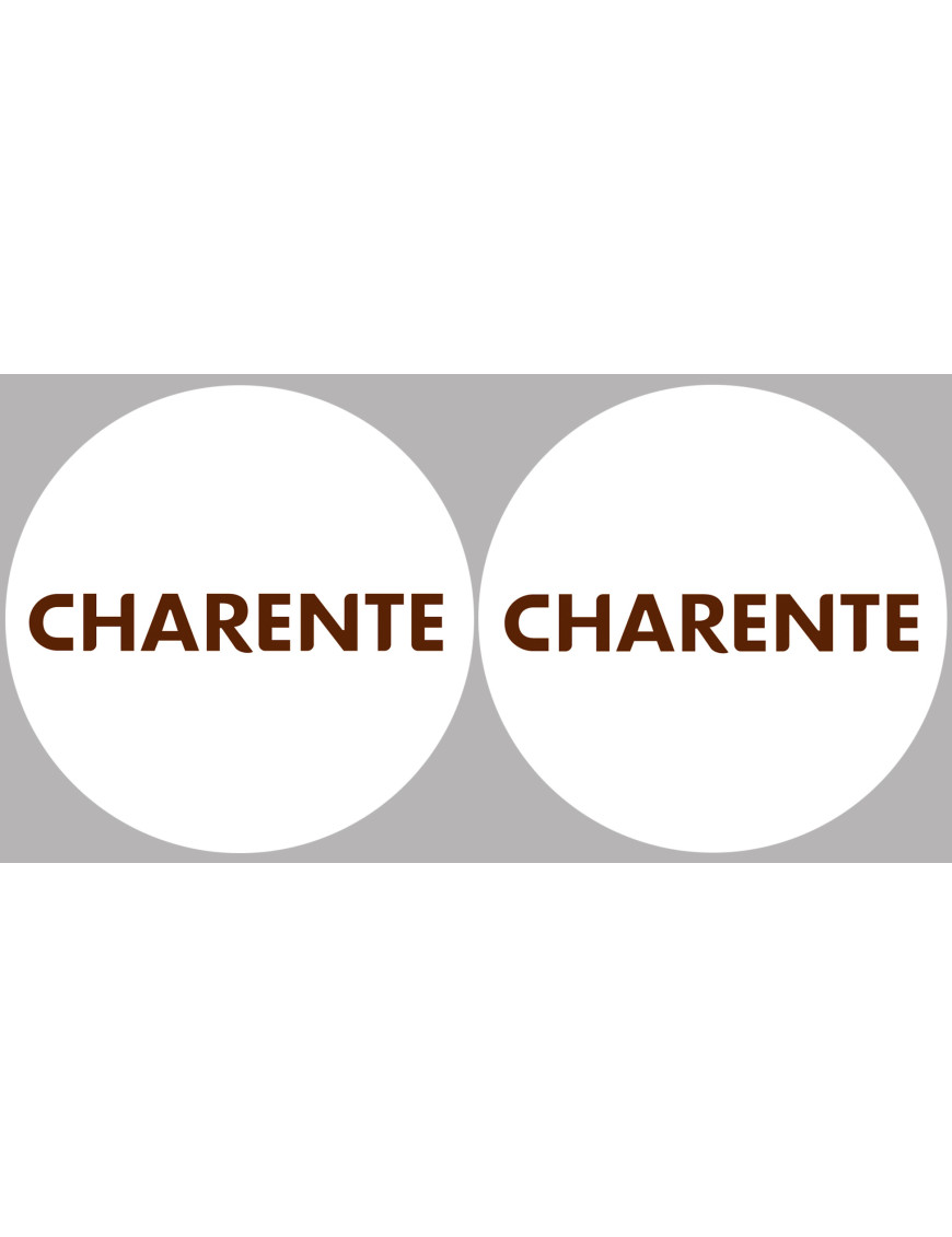 Sticker / autocollant : Département La Charente 16 - 2 autocollants ...