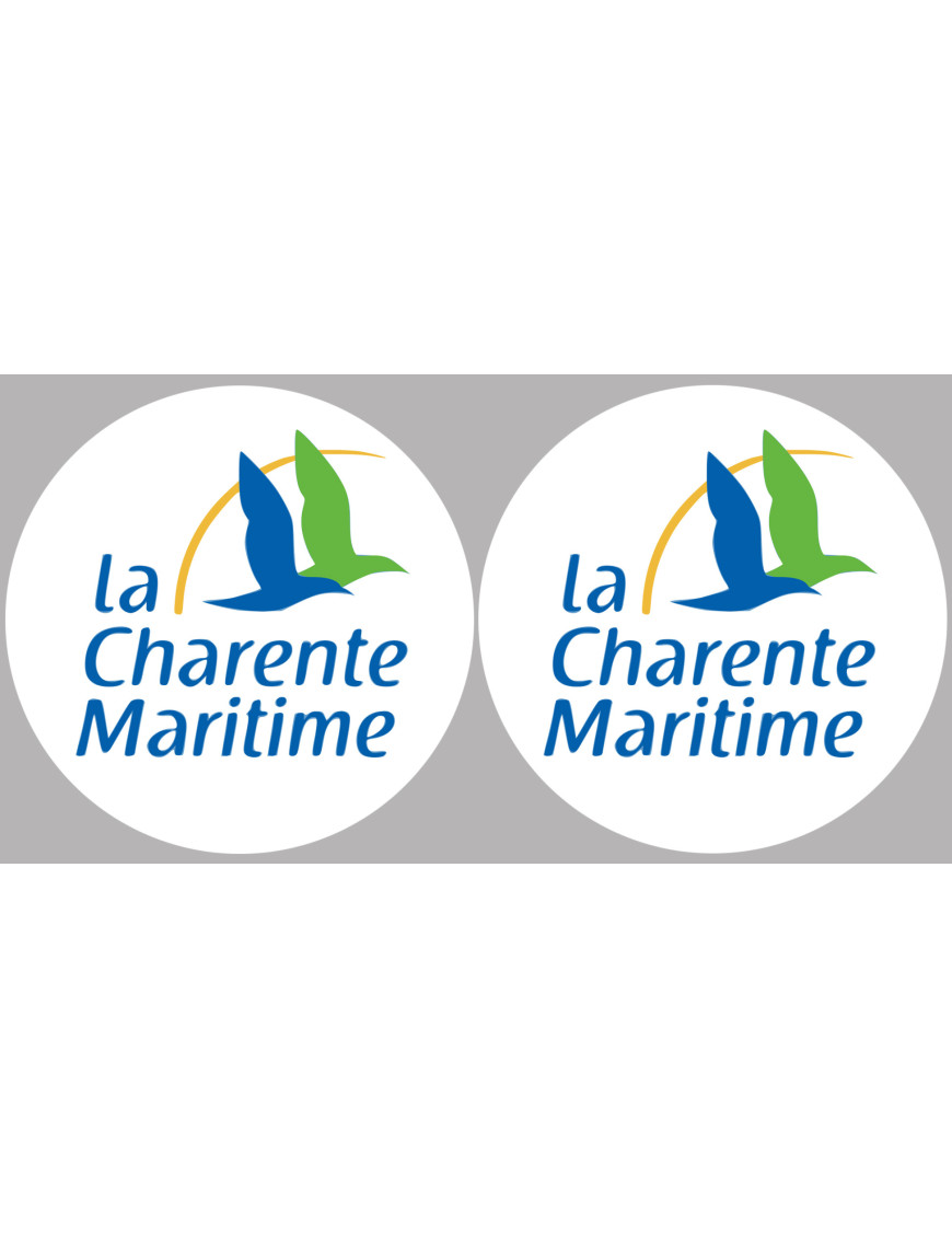Sticker / autocollant : Département La Charente Maritime 17 - 2 logos x ...