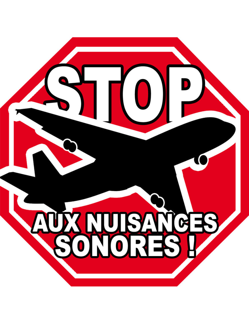 nuisances sonores Stop (15cm) - Sticker/autocollant