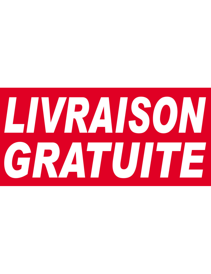Livraison gratuite - 30x14cm - Sticker/autocollant