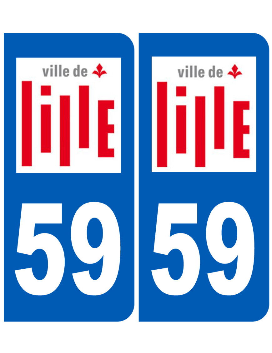 immatriculation Lille - Sticker/autocollant