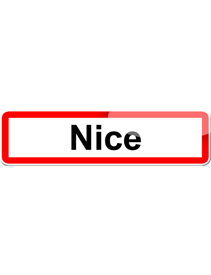 Nice - 15x4 cm - Sticker/autocollant