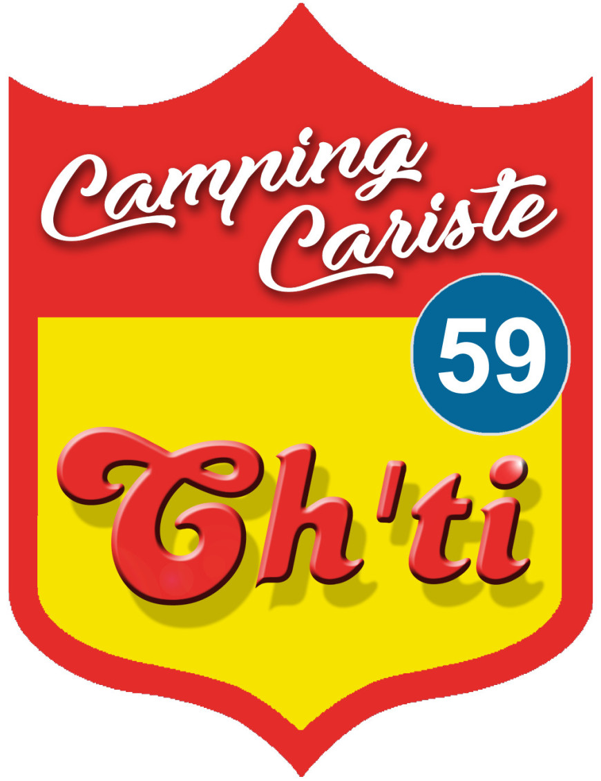 campingcariste Ch'ti 59 - 15x11.2cm - Sticker/autocollant