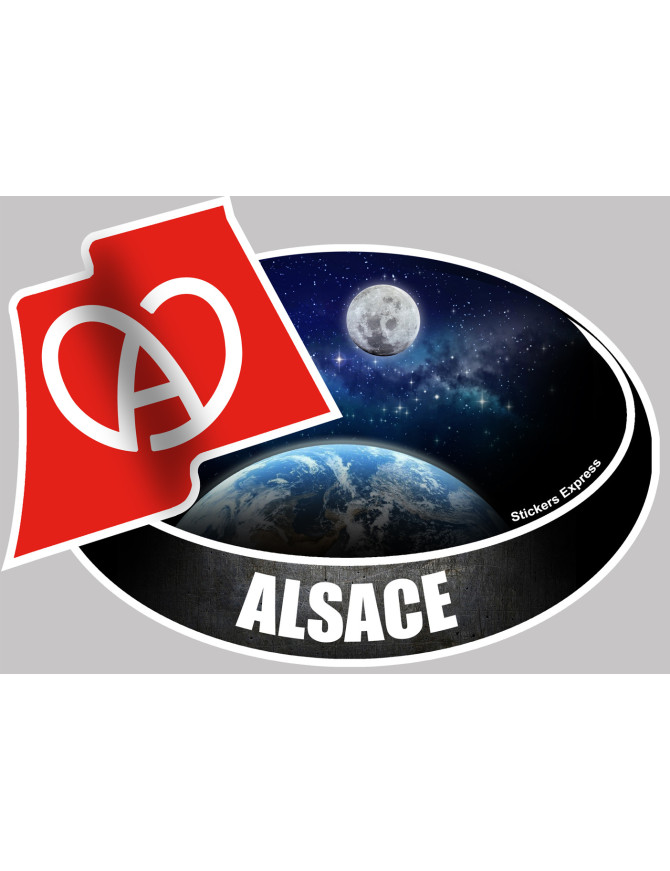 ALSACE - 10X14cm - Sticker/autocollant