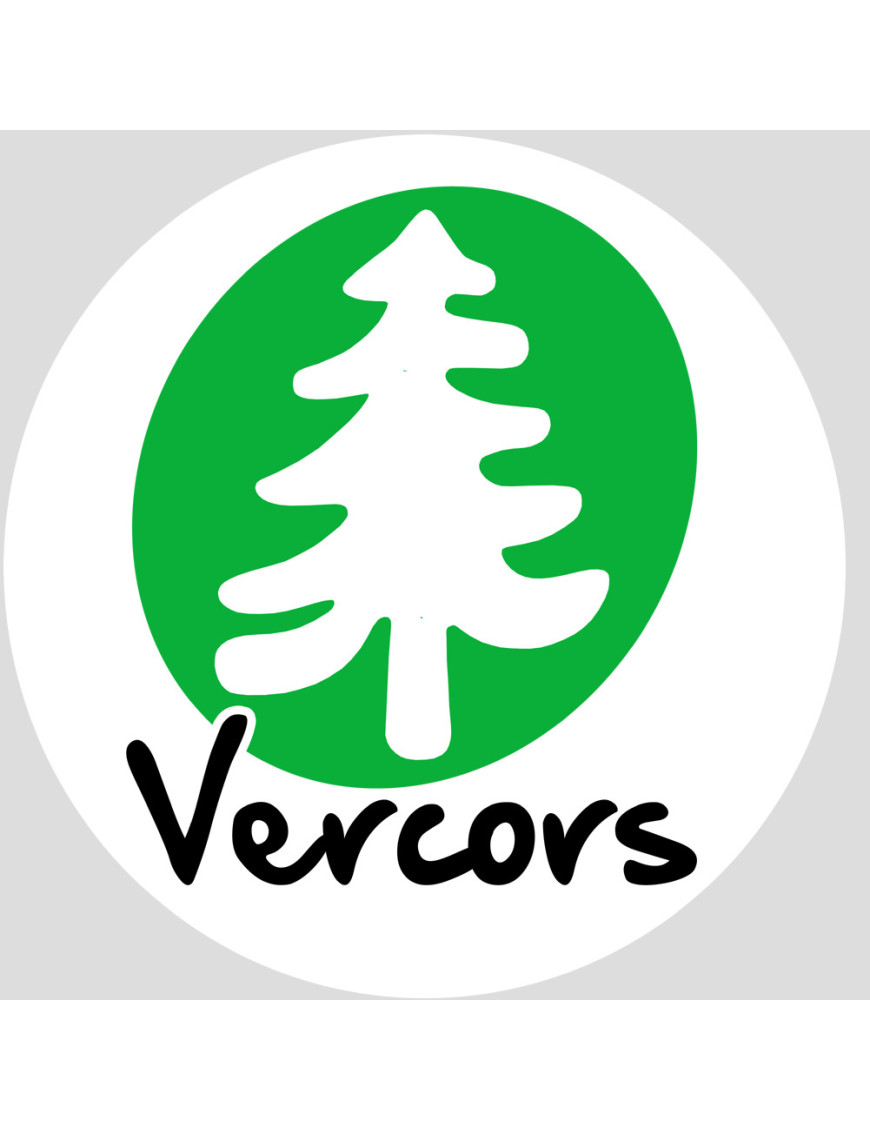 Logo du Vercors - 10cm - Sticker/autocollant