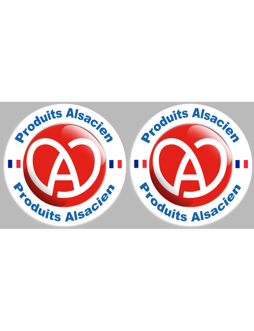 2 produits Alsacien - 10cm - Sticker/autocollant