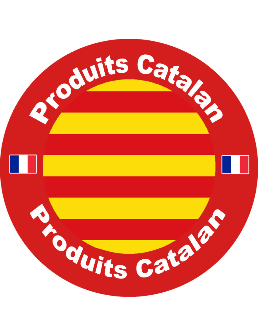 Produits Catalan - 1fois 15cm - Sticker/autocollant