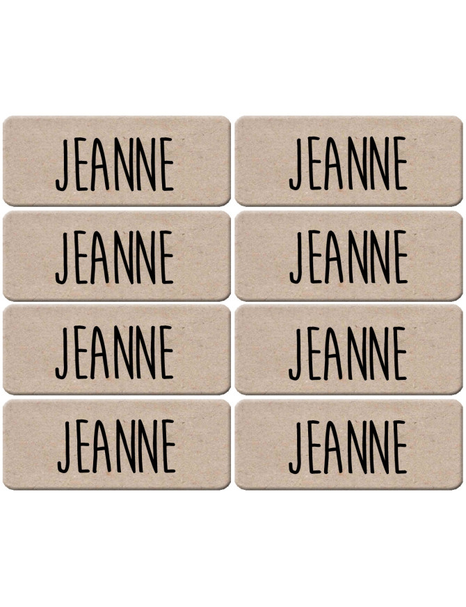 Prénom Jeanne - 8 stickers de 5x2cm - Sticker/autocollant