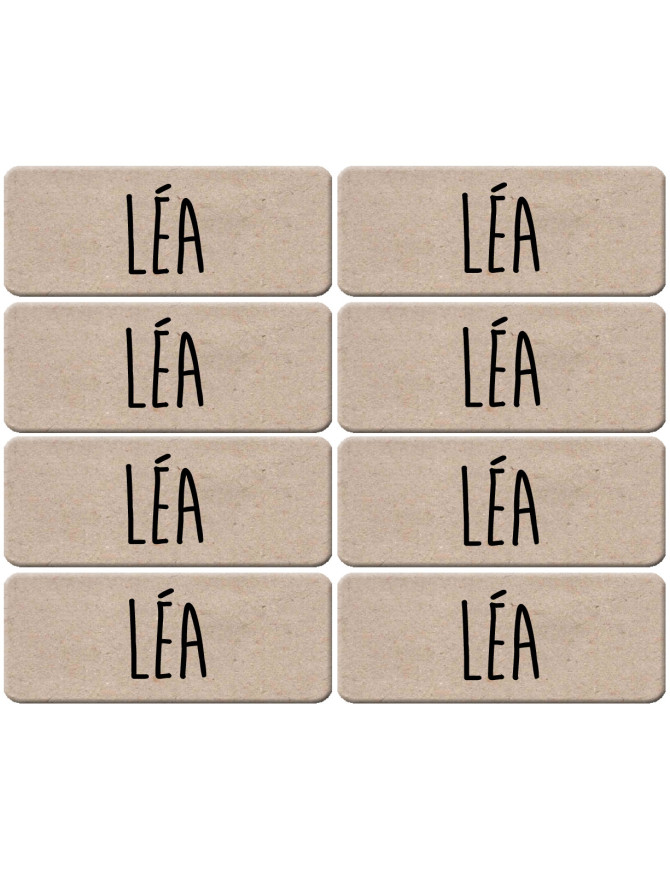 Prénom Léa - 8 stickers de 5x2cm - Sticker/autocollant