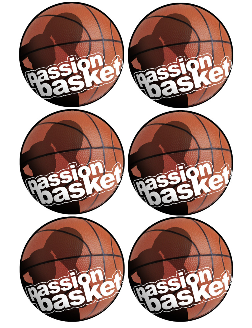 Basket SHOOT - 6X10cm - Sticker/autocollant