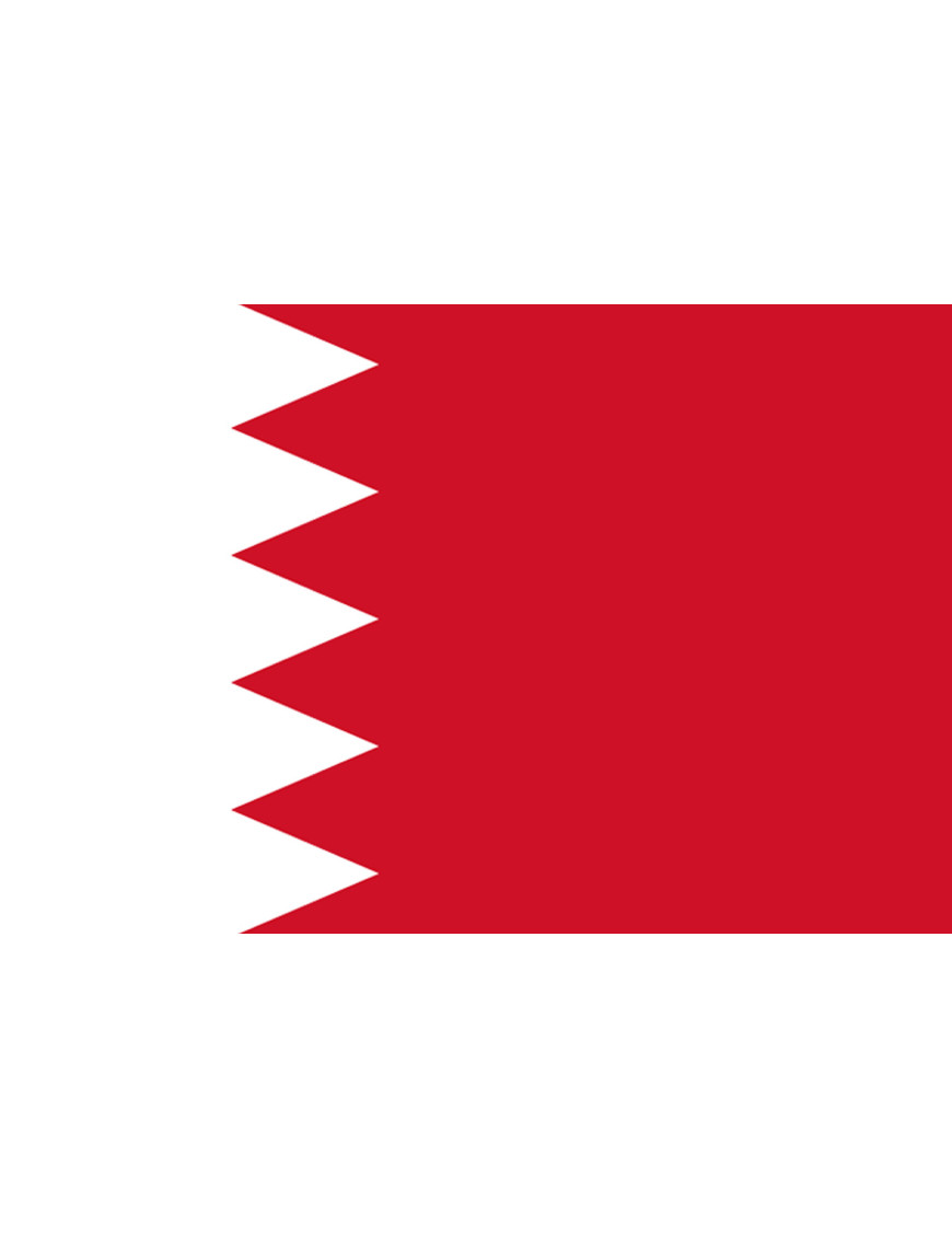 Drapeau Bahrain - 15x10 cm - Sticker/autocollant