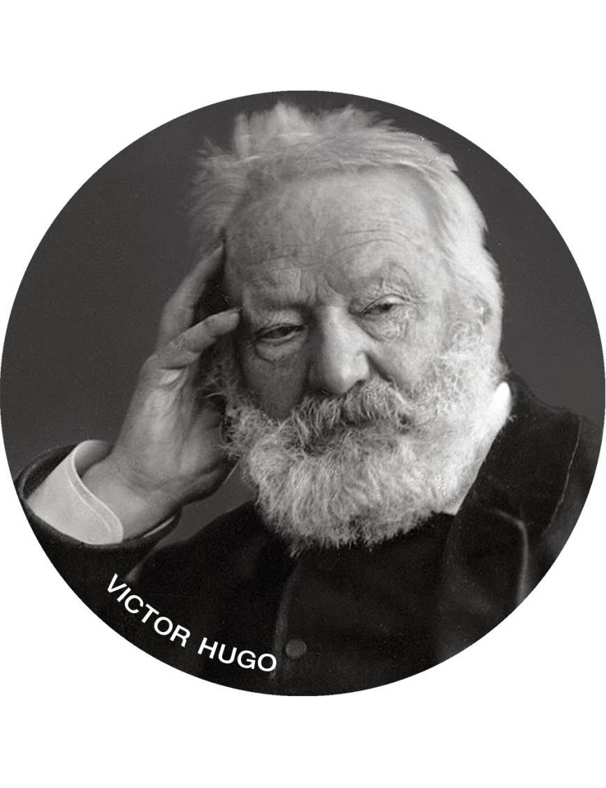 Victor Hugo (10x10cm) - Sticker/autocollant