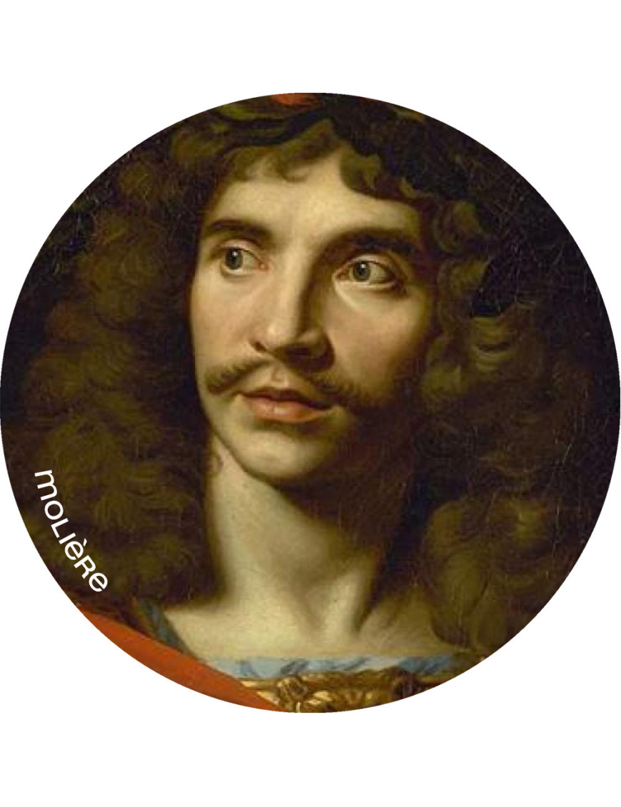 Molière (10x10cm) - Sticker/autocollant