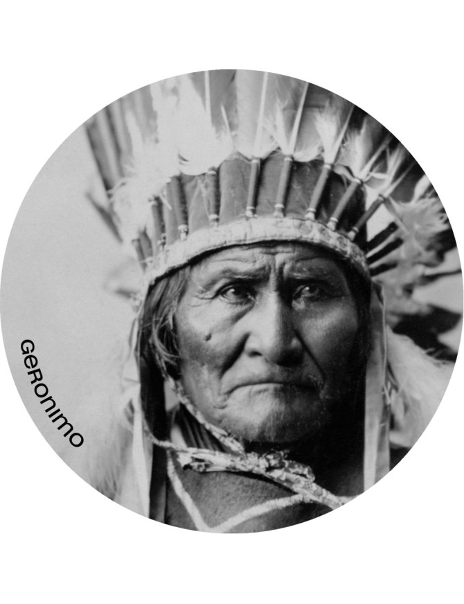 Géronimo (5x5cm) - Sticker/autocollant