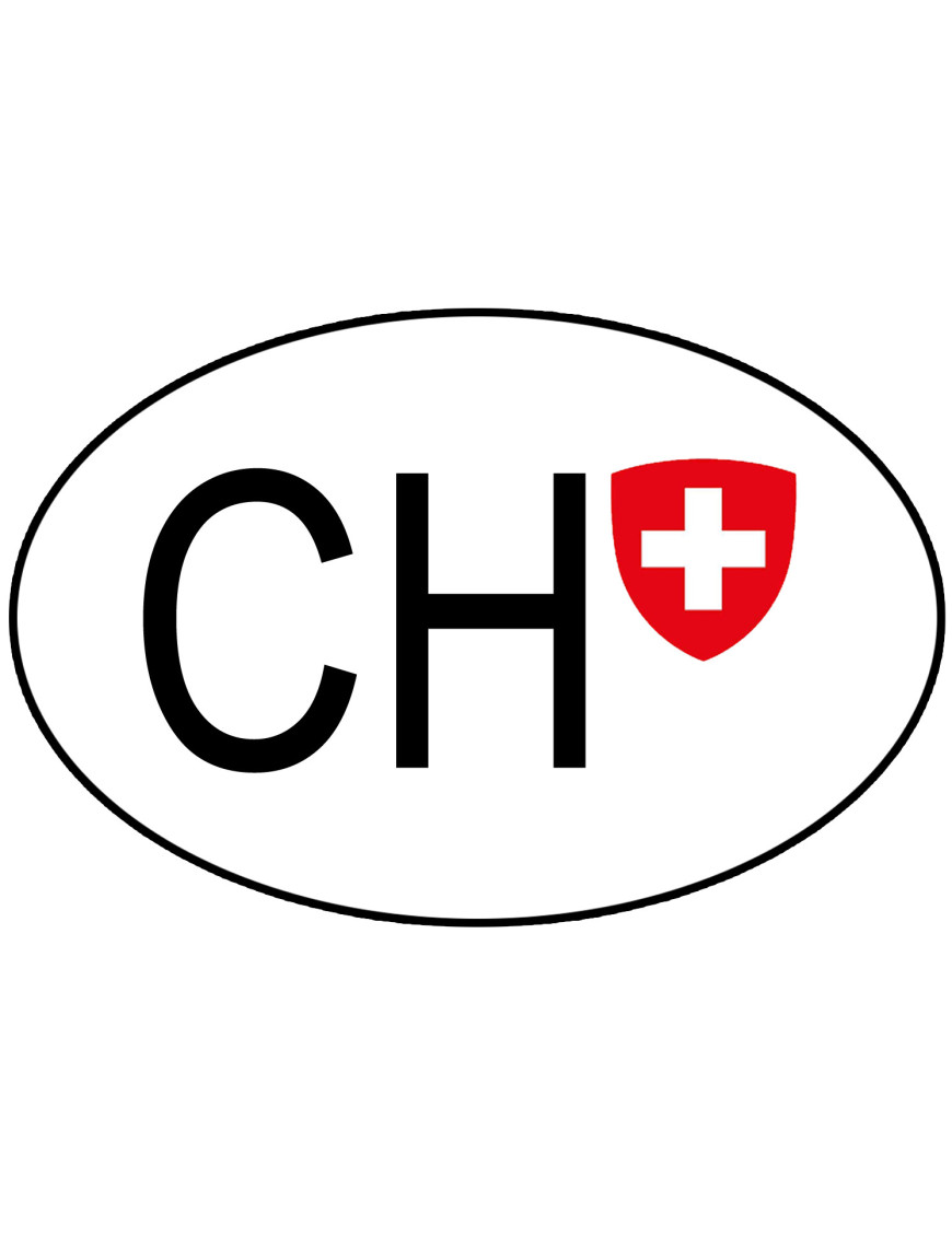 CH SUISSE - 15X10cm - Sticker/autocollant