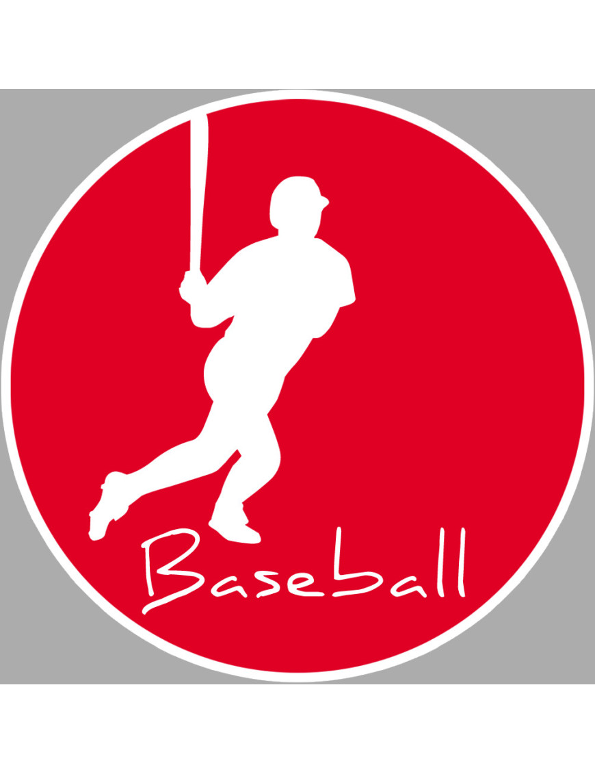 Baseball 2 - 10cm - Sticker/autocollant