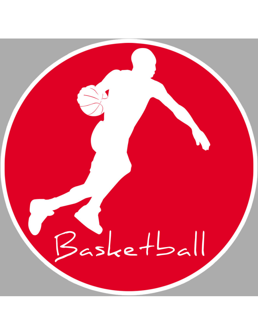Basketball - 10cm - Sticker/autocollant