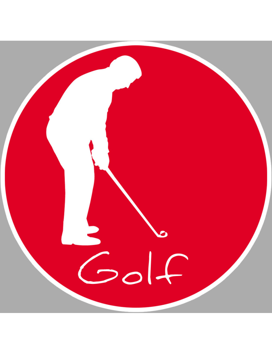 golf - 5cm - Sticker/autocollant