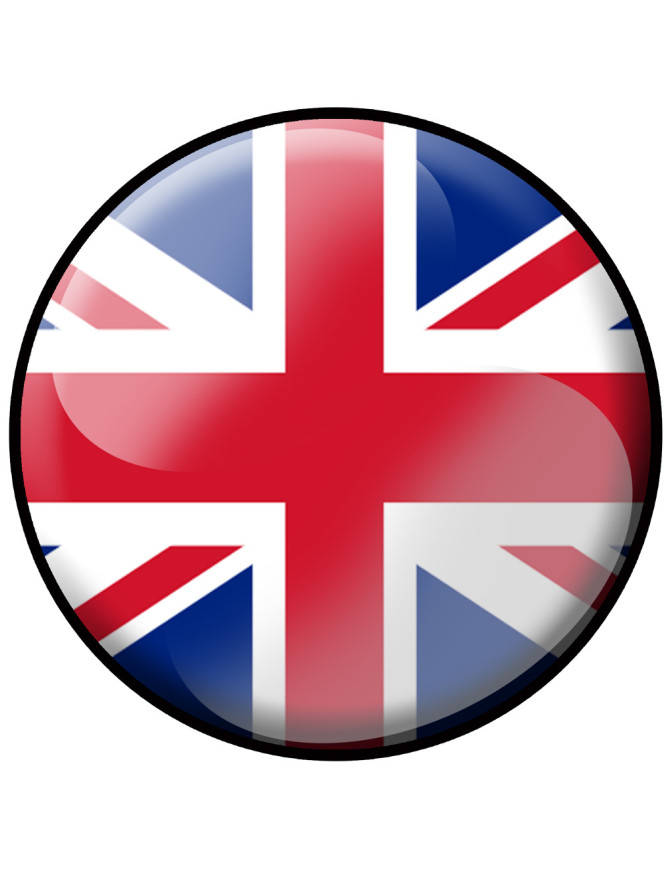 drapeau drapeau Grande Bretagne rond - 20cm - Sticker/autocollant