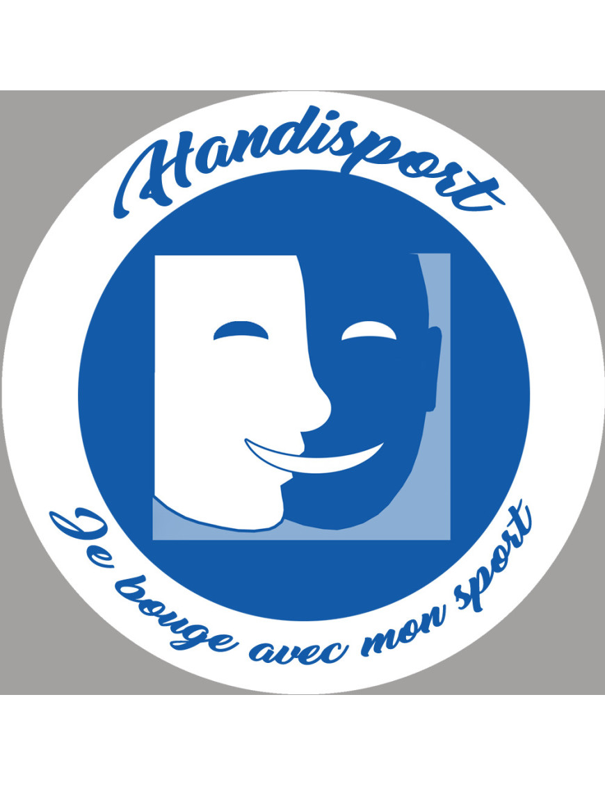 handisport muet - 20cm - Sticker/autocollant