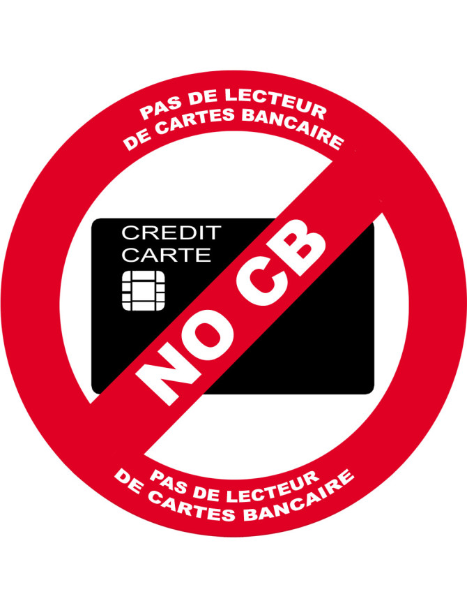 NO CB - 15cm - Sticker/autocollant