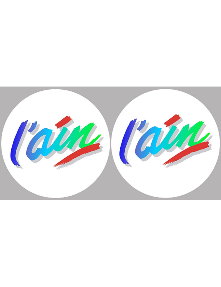 Département de l'Ain 01 (2 fois 10cm) - Sticker/autocollant