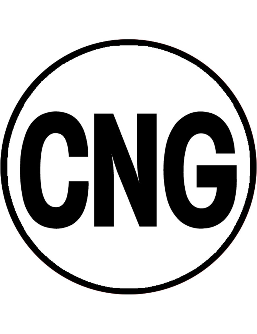 CNG - 20x20cm - Sticker/autocollant