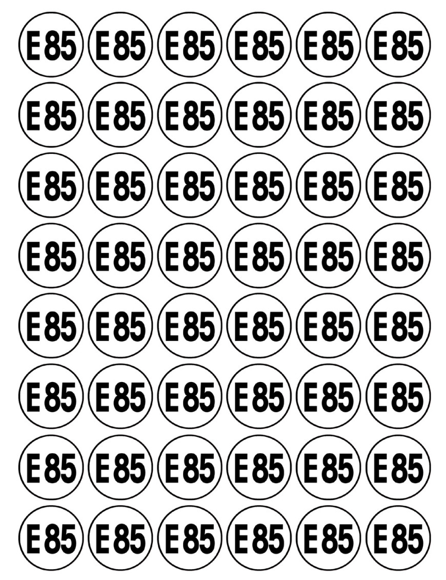 Série E85 - 48 stickers de 2.8cm - Sticker/autocollant
