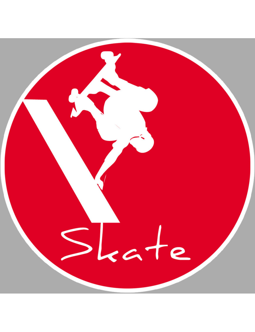 skatepark - 20cm - Sticker/autocollant