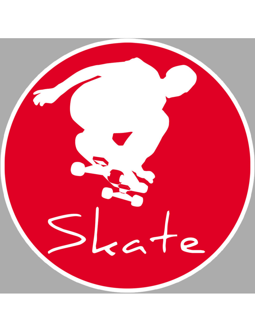 Skate - 20cm - Sticker/autocollant