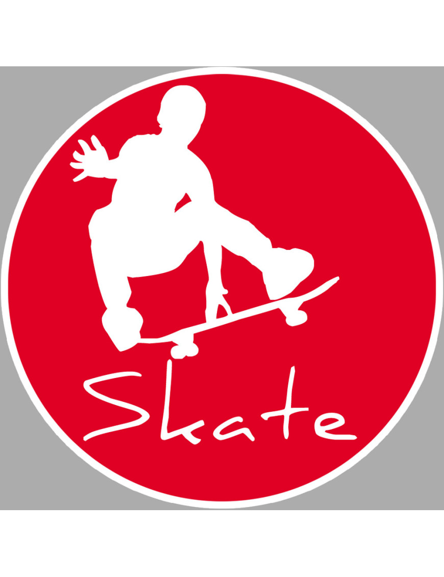 skate style - 10cm - Sticker/autocollant