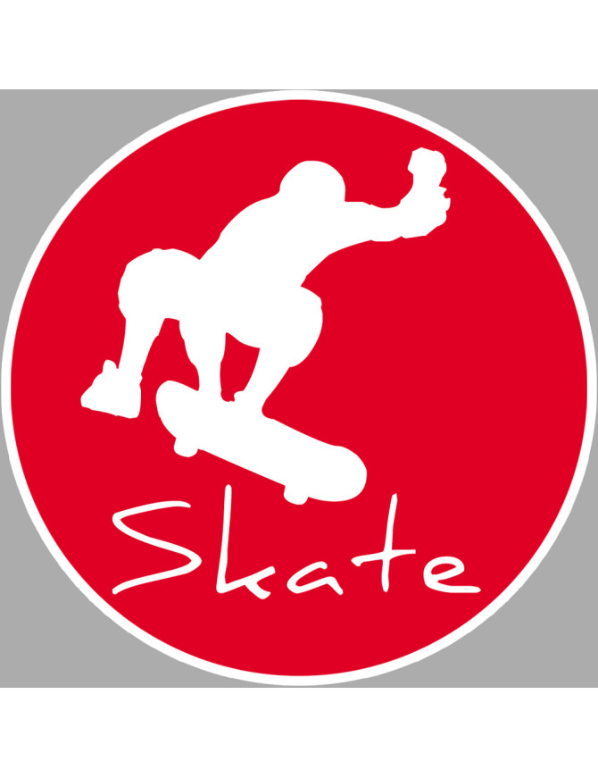 tricks skate - 10cm - Sticker/autocollant