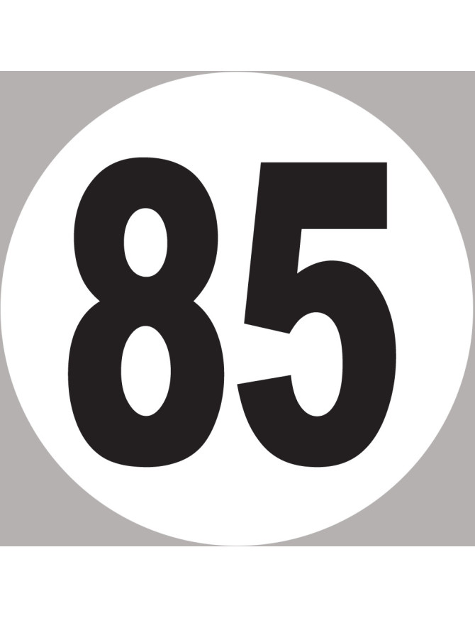numéro 85 - 5x5cm - Sticker/autocollant