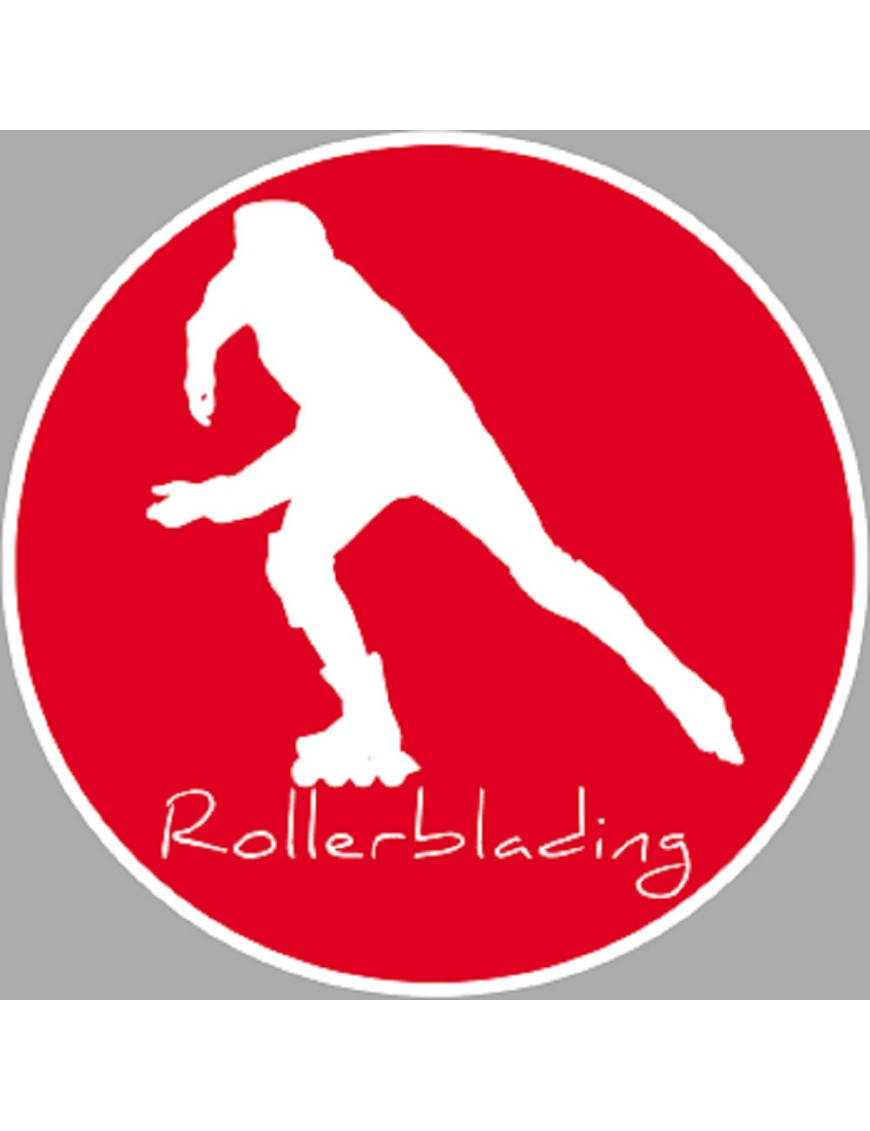 rollerblading - 10cm - Sticker/autocollant