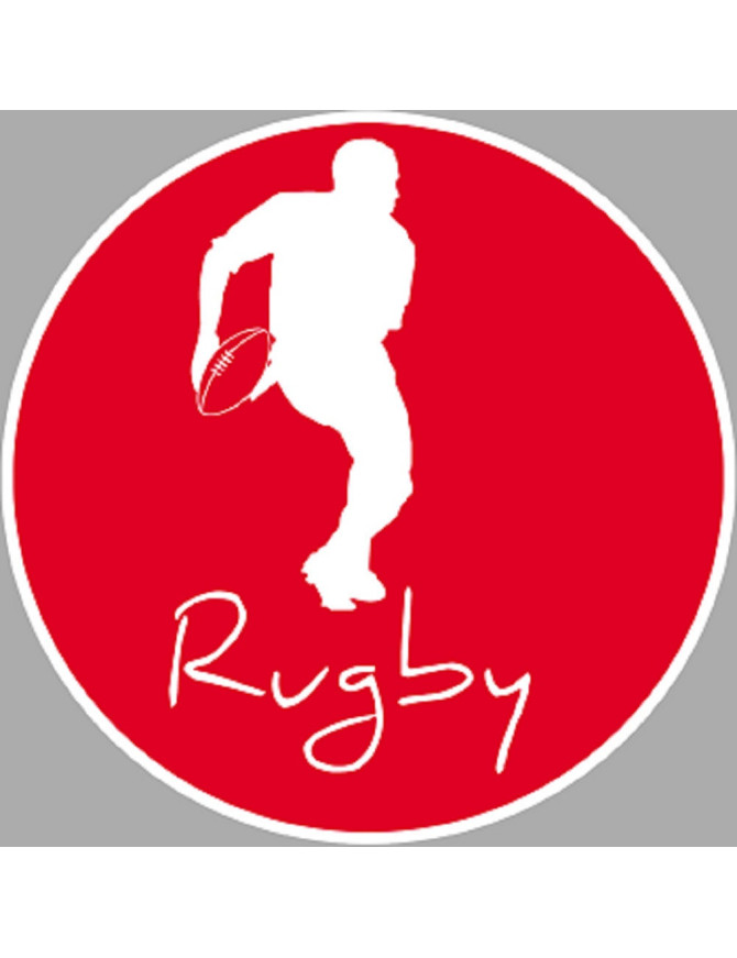 rugby - 10cm - Sticker/autocollant