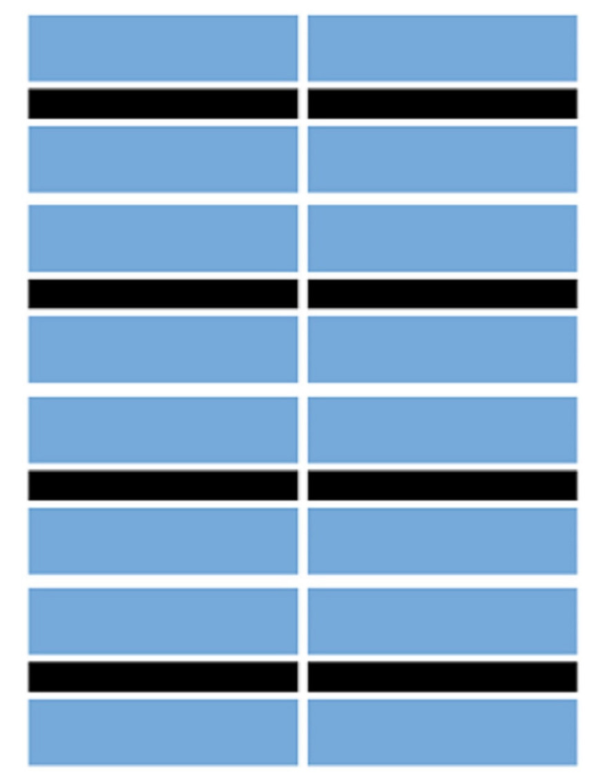 Drapeau Botswana (8 fois 9.5x6.3cm) - Sticker/autocollant