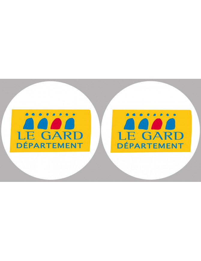 Département 30 le Gard (2 fois 10cm) - Sticker/autocollant