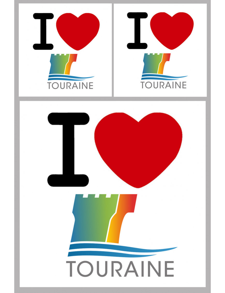 Département 37 Touraine (1fois 10cm / 2 fois 5cm) - Sticker/autocolla