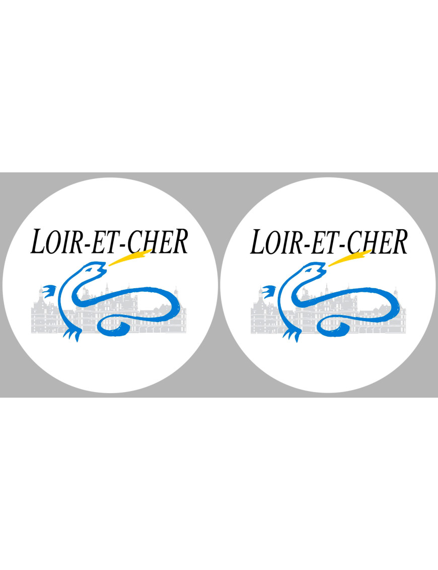 Département 41 le Loir et Cher (2 fois 10cm) - Sticker/autocollant