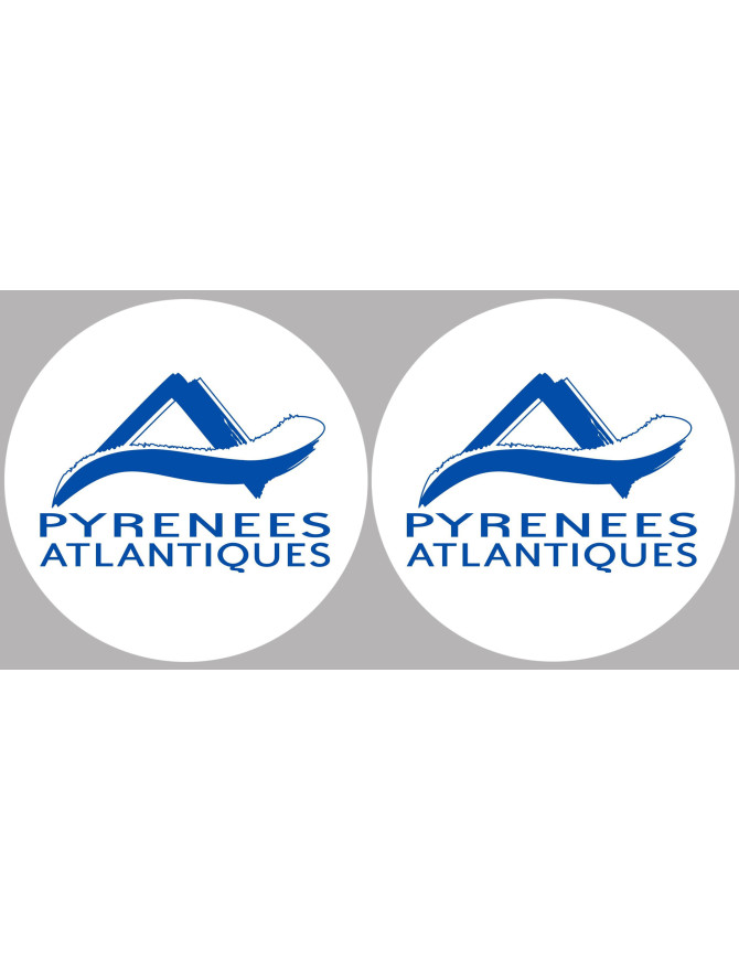 Département 64 les Pyrénées Atlantique (2 fois 10cm) - Sticker/auto
