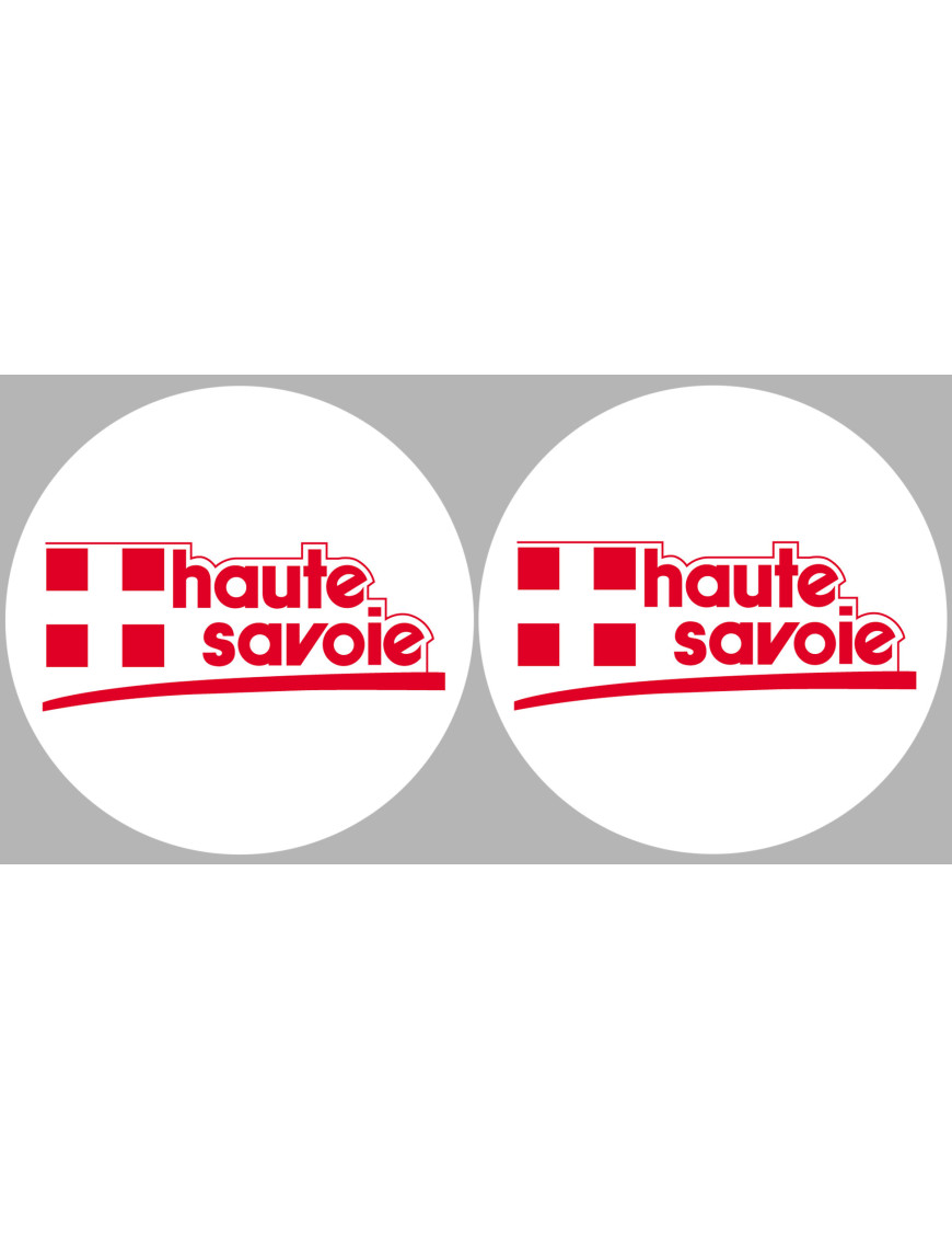 Département 74 la Haute Savoie (2 fois 10cm) - Sticker/autocollant