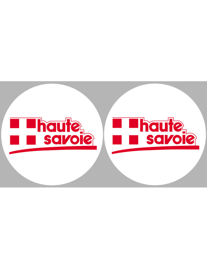 Département 74 la Haute Savoie (2 fois 10cm) - Sticker/autocollant