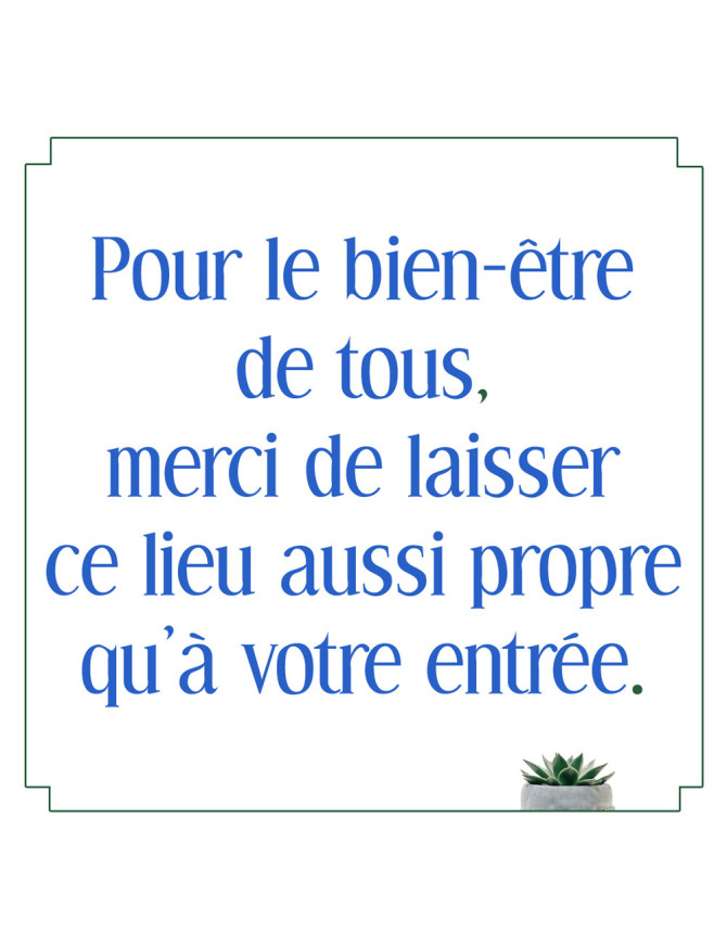 WC, toilette propreté (15x15cm) - Sticker/autocollant