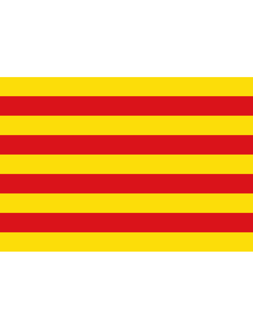 Drapeau Catalan (15x10cm) - Sticker/autocollant