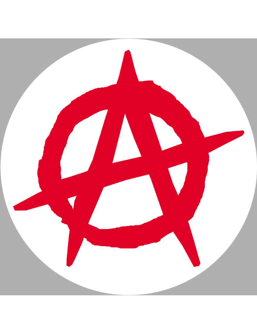 Symbole anarchie (5x5cm) - Sticker/autocollant