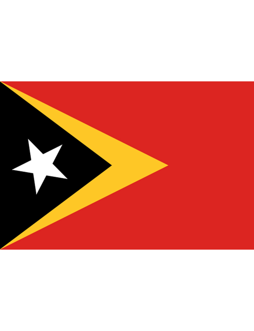 Drapeau Timor Oriental (15 x 10 cm) - Sticker/autocollant