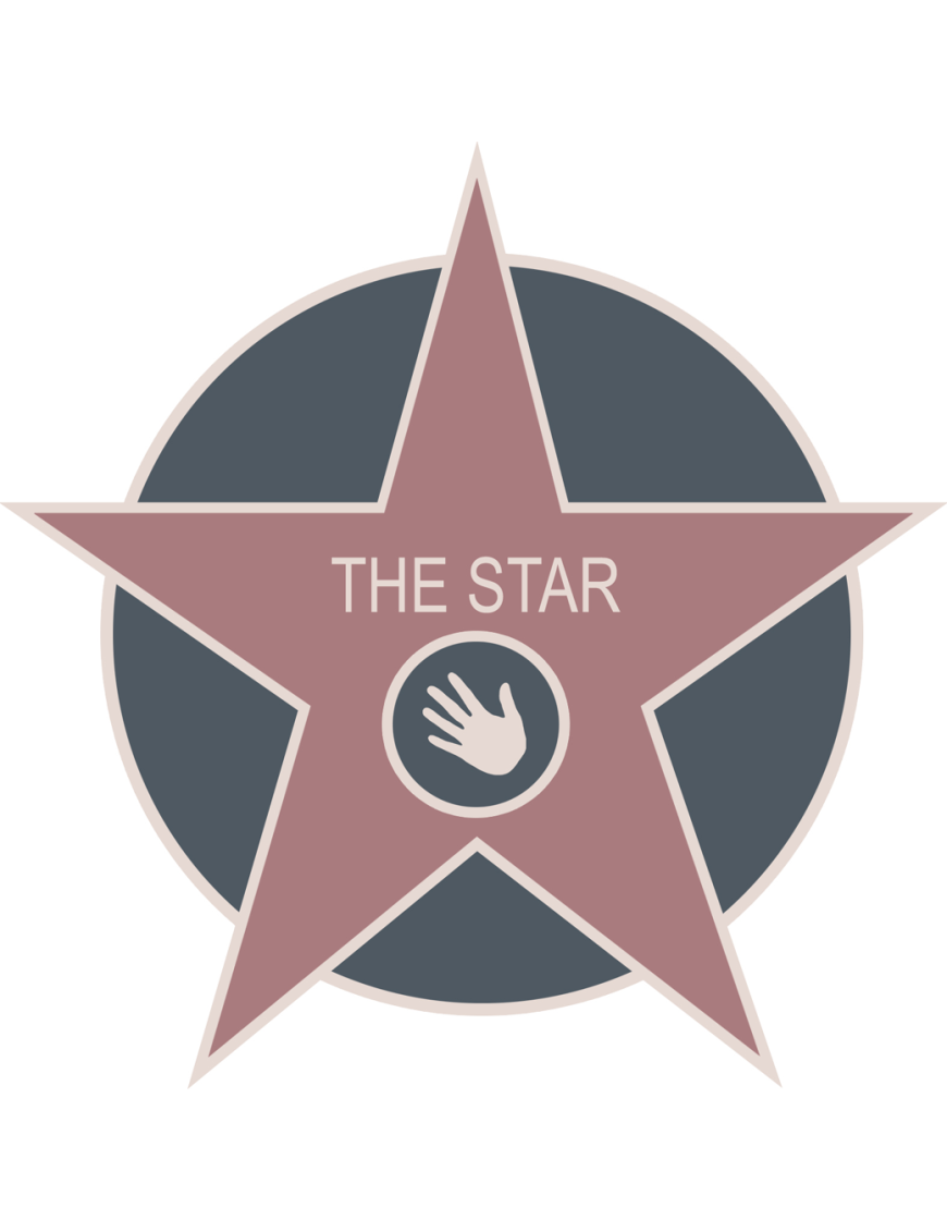 THE STAR (10x10cm) - Sticker/autocollant