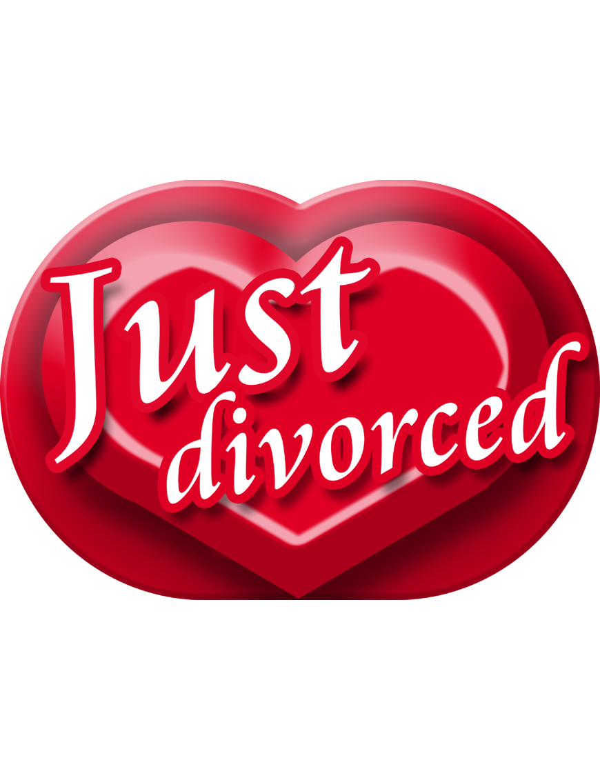 Just divorced (15x10.5cm) - Sticker/autocollant