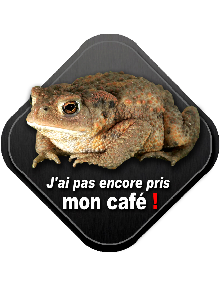 Mon café (10x10cm) - Sticker/autocollant